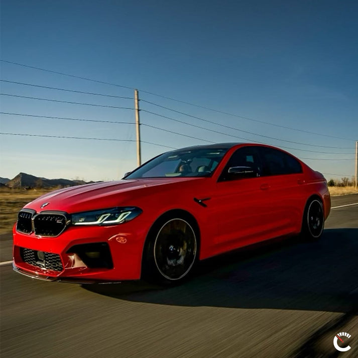 BMW F90 M5 (2021-2023) Gloss Carbon Front Splitter – CarBahn